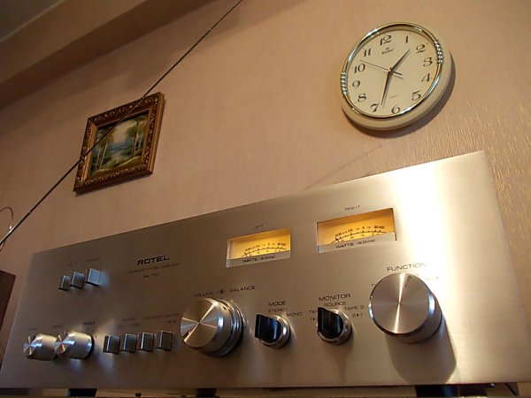 Винтажный стерео усилитель ROTEL RA-713 год выпуска 1976,аппарат как ...