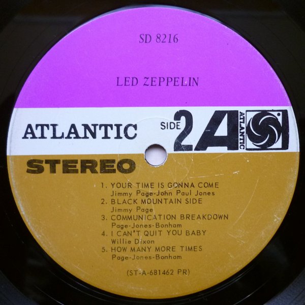 Led Zeppelin "|" 1968(USA) Atlantic Slim-brown label