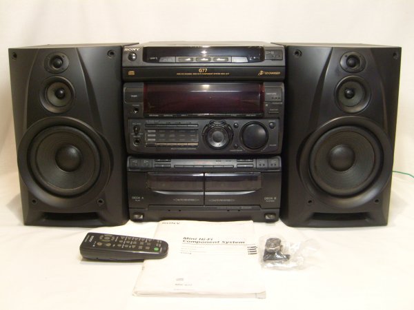 Аудиосистема Sony MHC-G77 с акустикой Sony SS-H771. Made In Japan.