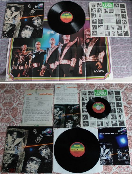 Rockets 1979 Plasteroïd, WEA 58 137, Germany, Orig. + Poster, Rare Compl.!