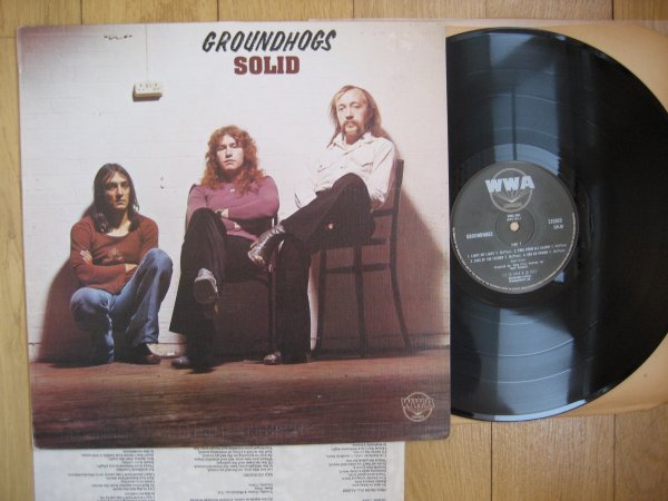 GROUNDHOGS - SOLID UK ORIG LP INS!!!!! NM/NM