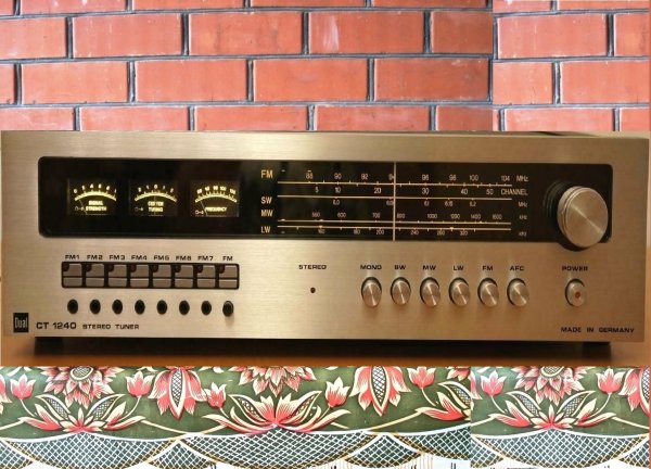 DUAL CT 1240 ☆ FM, MW, LW, SW TUNER☆ VINTAGE ANALOGY RETRO ☆ NM