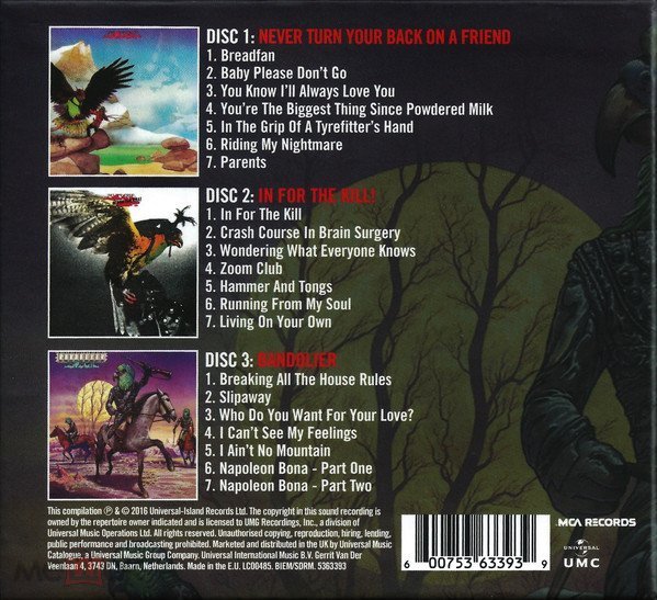 Budgie – The MCA Albums 1973-1975 –3 CD Box Set