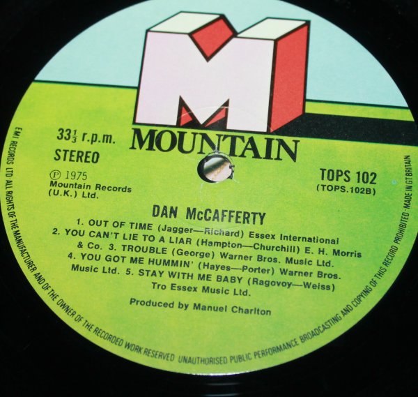 Dan McCafferty - Dan Mc Cafferty 1st UK NM NM