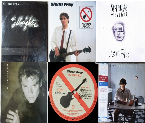 Glenn Frey, Don Henley, Timothy B.Schmit всё это сольники EAGLES- VINYL